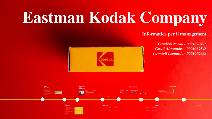 Kodak: Strategy Project by Alessandro Grotti on Prezi
