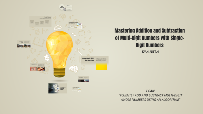 Mastering Addition and Subtraction of Multi-Digit Numbers with Single ...