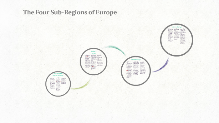 The Four Sub-Regions of Europe by ethan jordan on Prezi
