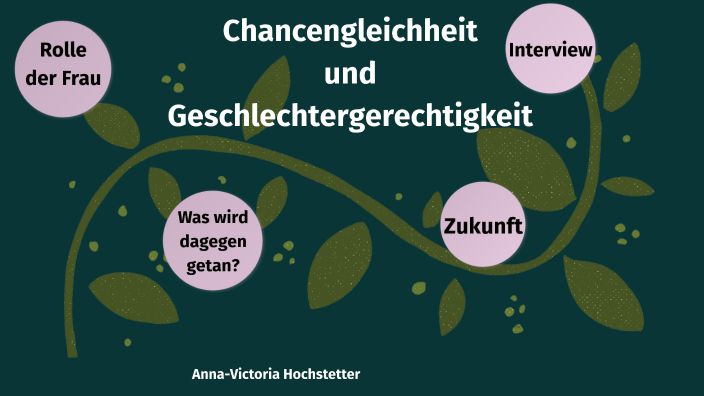 Chancengleichheit und Geschlechtergerechtigkeit by Anna-Vic Hochstetter ...