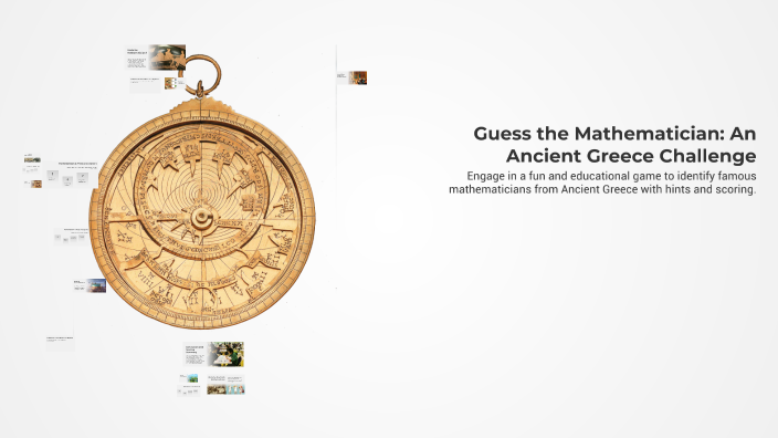Guess the Mathematician: An Ancient Greece Challenge by Haifa ...