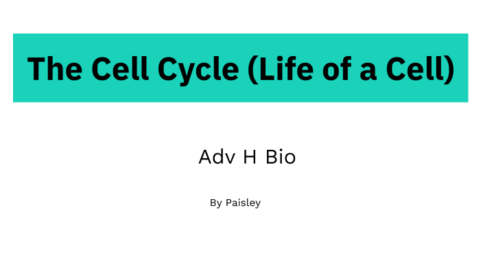 The Cell Cycle- Adv H Bio unit1 by Alasdair Paisley on Prezi