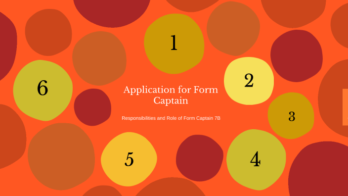 Application for Form Captain by Athan J on Prezi
