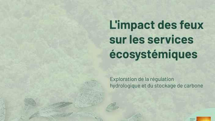 L'impact des feux sur les services écosystémiques by Marc-Antoine ...