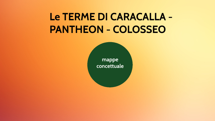 Le TERME DI CARACALLA-PANTHEON-COLOSSEO by Luca Maselli on Prezi