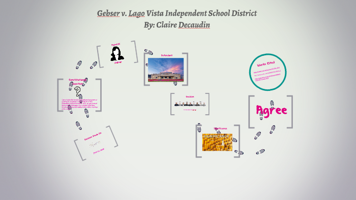 Gebser v. Lago Vista Independent School District by Claire Decaudin on ...