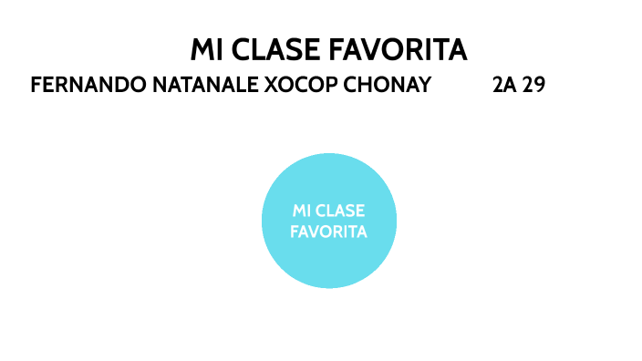 Mi Clase Favorita by Natanael Xocop on Prezi