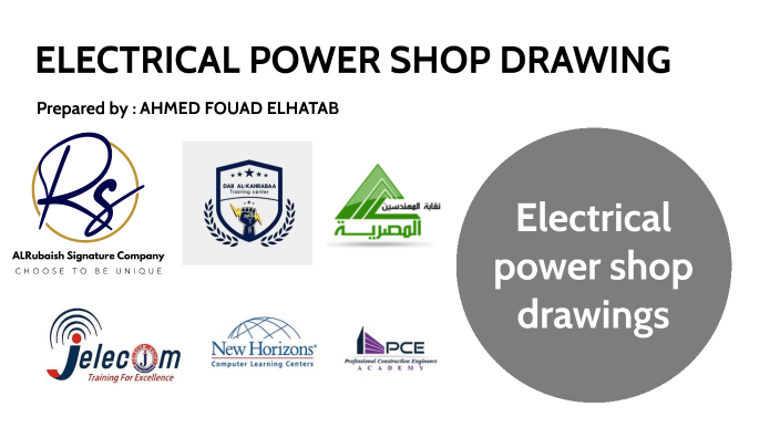 Electrical Power Shop drawing by Ahmed Fouad ElHatab on Prezi