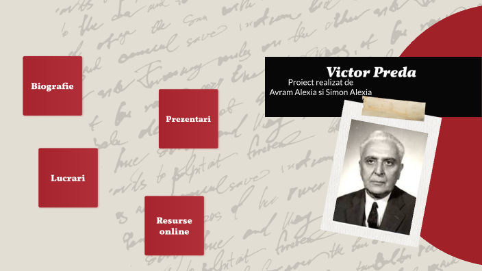 Victor Preda-Biologie by Avram Alexia on Prezi