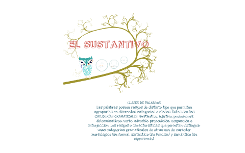 CLASES DE PALABRAS: EL SUSTANTIVO by irene sierra on Prezi