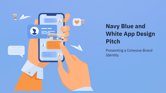 Navy Blue and White App Design Pitch by Nicole Chrysler on Prezi