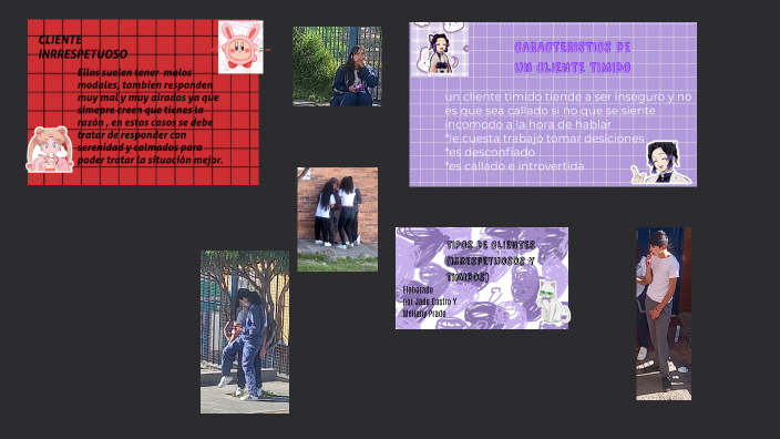 Tipos de clientes / irrespetuoso y tímido by Jade Castro on Prezi