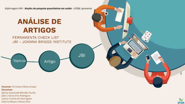 ANÁLISE DE ARTIGOS - JBI - ELETIVA NOÇÕES DA PESQUISA QUANTITATIVA EM ...