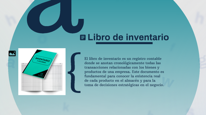 Libro inventario tipos de inventario Libro diario by Francisco Guzmán ...