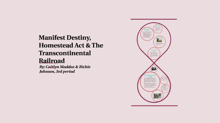 Manifest Destiny, Homestead Act & The Transcontinental Railr by Caitlyn ...