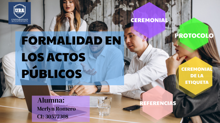 Formalidad en los Actos Públicos by Merlyn Romero on Prezi