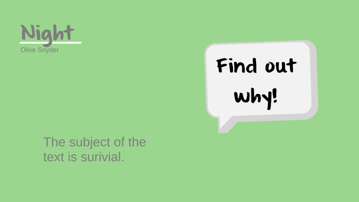 Night Final Project by Olive Snyder on Prezi