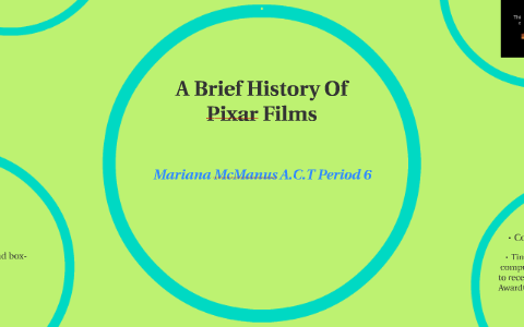 A Brief History Of Pixar Films by Mariana McManus on Prezi