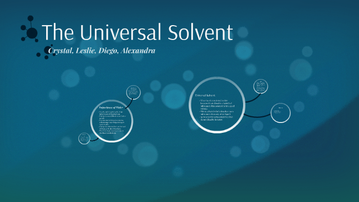 The Universal Solvent by Crystal Guzman on Prezi
