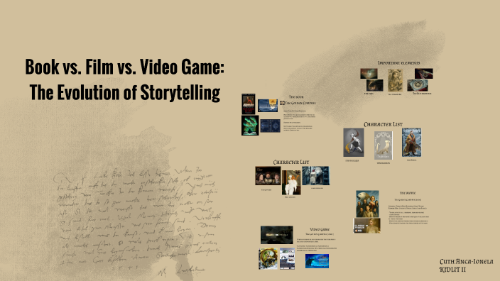 Book vs. Film vs. Video Game: The Evolution of Storytelling by Cuth ...