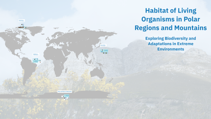 Habitat of Living Organisms in Polar Regions and Mountains by Aditi ...