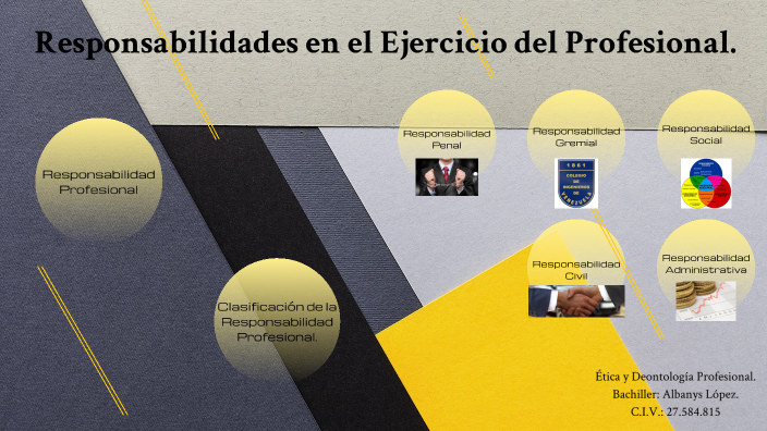 Responsabilidades en el Ejercicio del Profesional. by Albanys López on ...