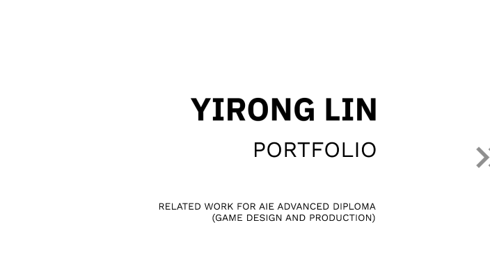 Portfolio by Yirong Lin on Prezi