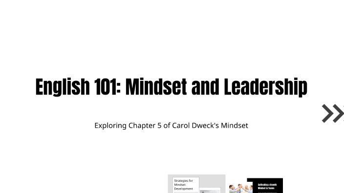 English 101: Mindset and Leadership by Zoe Wahid on Prezi
