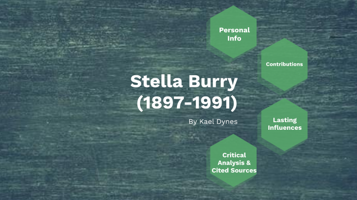 Stella Burry (1897-1991) by Kael dynes on Prezi