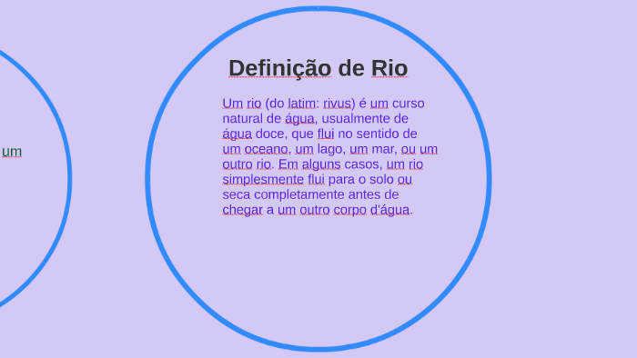 Definição de Rio by nicoly telatim de almeida on Prezi