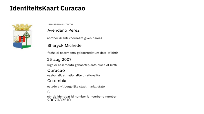IdentiteitsKaart Curacao by Sharyck Perez on Prezi