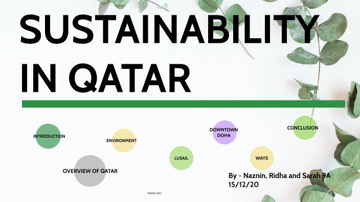 Sustainability in Qatar by Sarah Fathim on Prezi