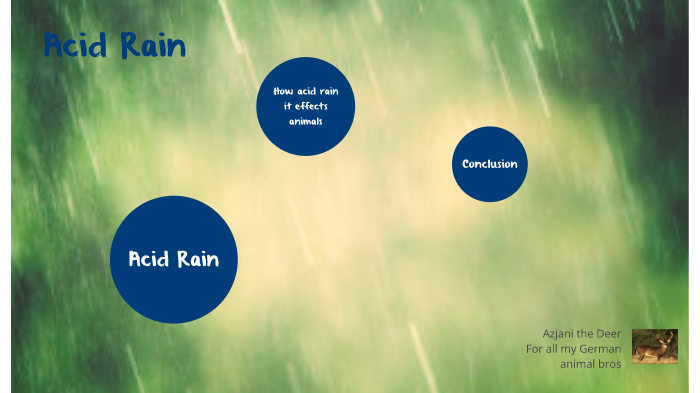 How Acid Rain in Germany effects animals by AJ C on Prezi