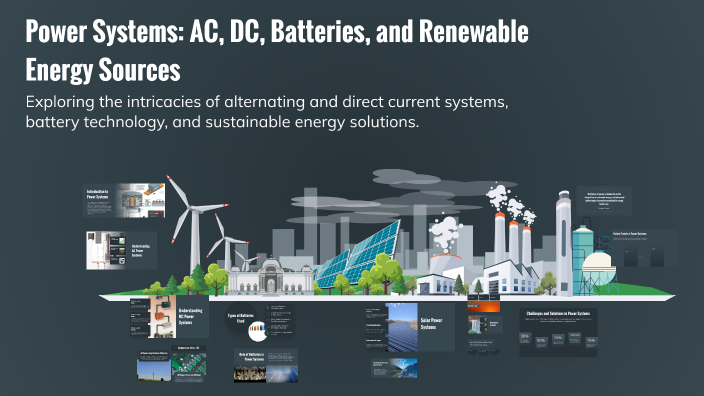 Power Systems: AC, DC, Batteries, and Renewable Energy Sources by ...