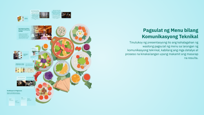 Pagsulat ng Menu bilang Komunikasyong Teknikal by PRINCESS ANNA CABO on ...