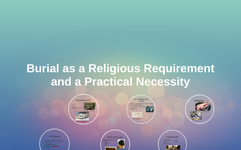 Burial as a Religious Requirement and a Practical Necessity by Paige ...