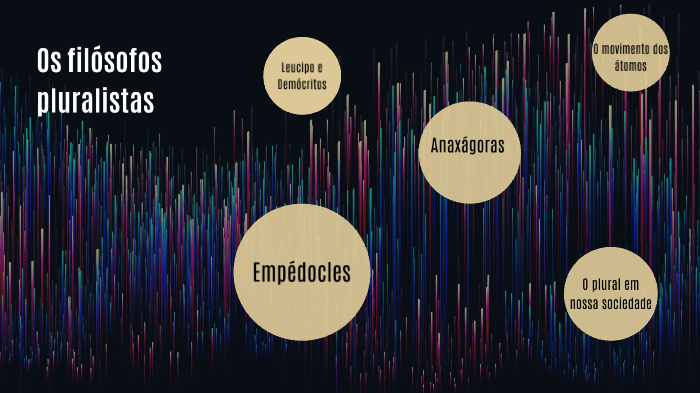 Os filósofos pluralistas by Mariana Biscaro de Albuquerque on Prezi