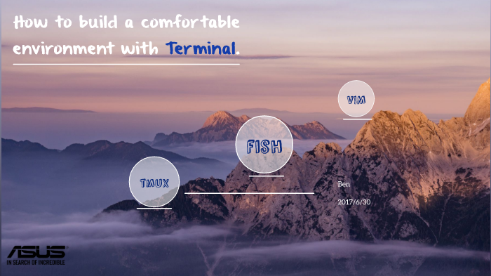 How to build a comfortable environment with Terminal. by 佑翔 林 on Prezi