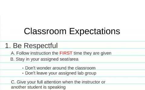Classroom Expectations by Amber Pagel on Prezi