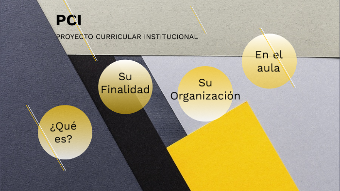 PCI (PROYECTO CURRICULAR INSTITUCIONAL ) by oscar suarez on Prezi