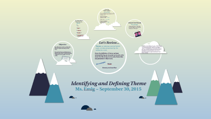 Identifying and Defining Theme by on Prezi