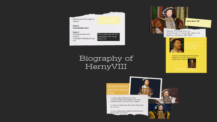 Biography of Henry VIII by John Paul Jimenez on Prezi