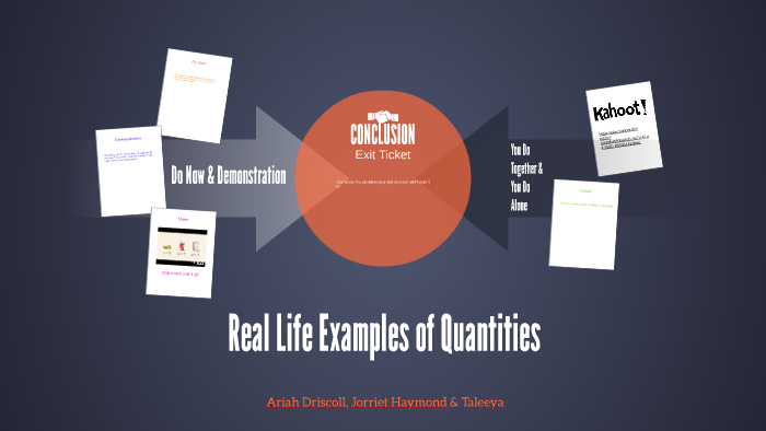 Real Life Examples of Quantities by Ariah Driscoll on Prezi
