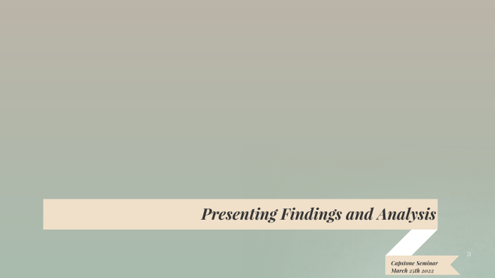 2022_Presenting Findings and Analysis by Samuel Ledermann on Prezi