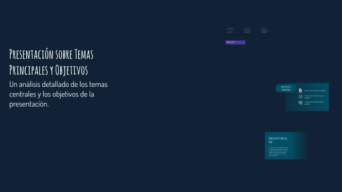 Presentación sobre Temas Principales y Objetivos by MAYCOL TOMAS ...