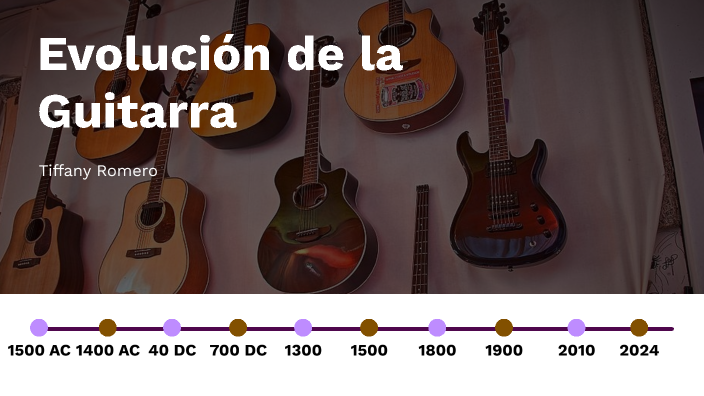 Linea de tiempo - Evolución de la guitarra by Tiffany Romero on Prezi