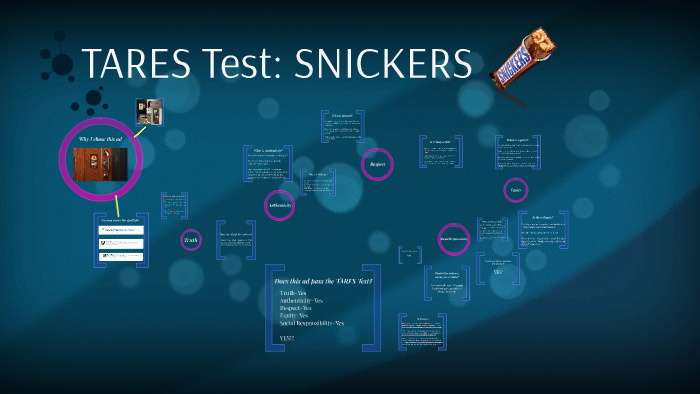 TARES Test: Snickers by Samantha Sharp on Prezi