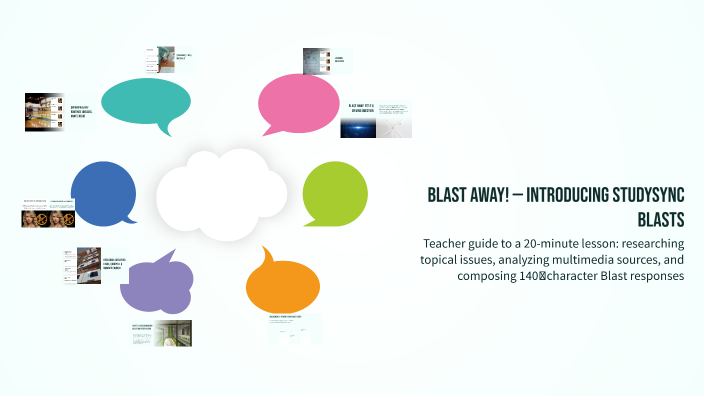 Blast Away! — Introducing StudySync Blasts by Daisy Sandoval - Correa ...