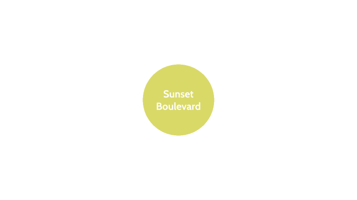 Sunset Boulevard Mind Map by Kate Thompson on Prezi