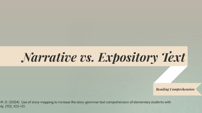 Narrative vs. Expository Text by Sherri Schneider on Prezi